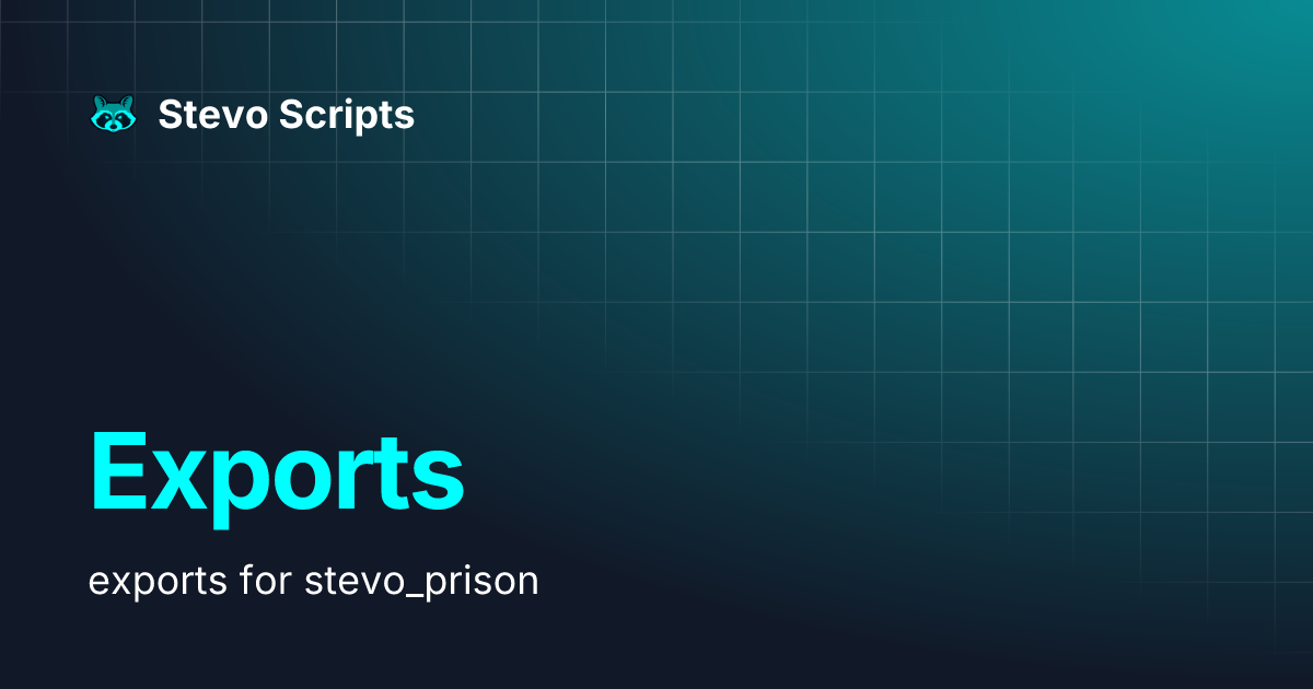 Exports | Stevo Scripts