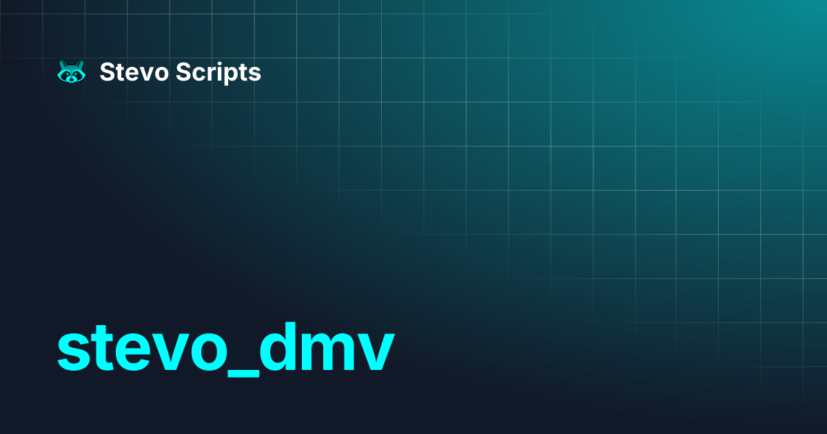 stevo_dmv | Stevo Scripts